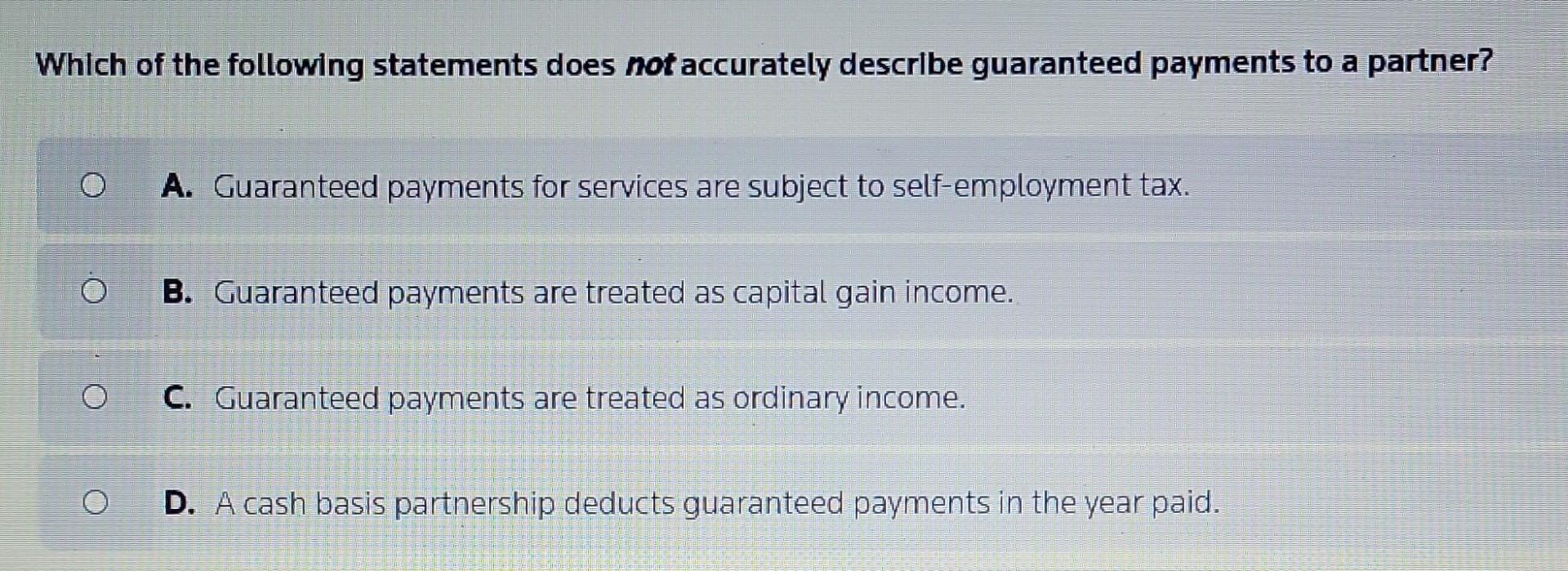 Solved Which of the following statements does not accurately | Chegg.com