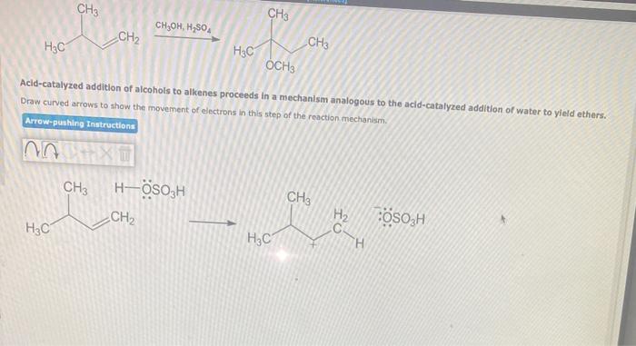 Solved Acid-catalyzed addition of alcohols to alkenes | Chegg.com