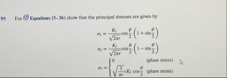 Solved 95 ﻿For Equations (5-36) ﻿show that the principal | Chegg.com