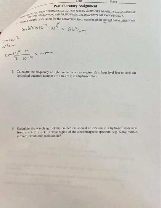 Solved Data Sheet and Calculation Results FOR FULL CREDIT, | Chegg.com