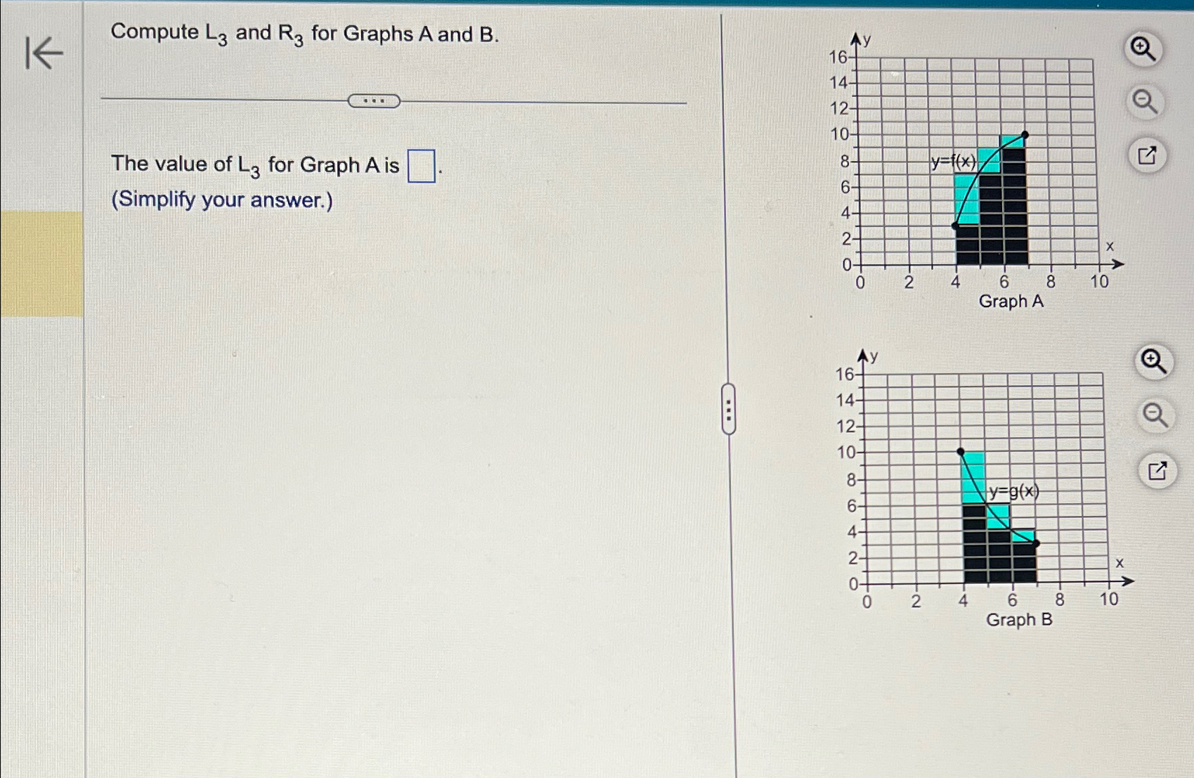 Solved Compute L3 ﻿and R3 ﻿for Graphs A and B.The value of | Chegg.com