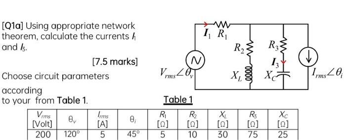 Solved [Q1a] Using appropriate network theorem, calculate | Chegg.com