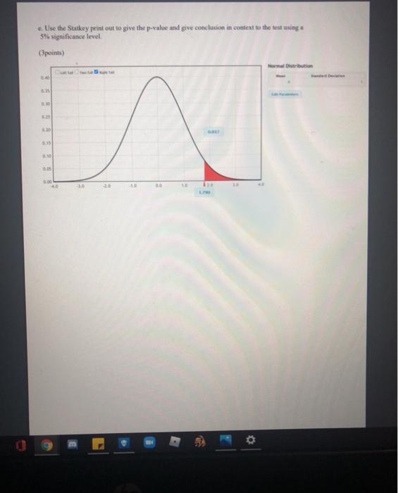 Solved c. Use the Statkey print out to give the p-value and | Chegg.com