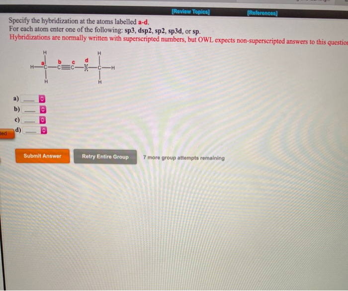 Solved [Review Toples) (References) Specify the | Chegg.com