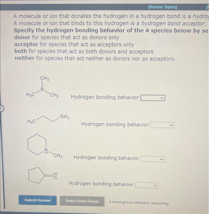Solved A molecule or ion that donates the hydrogen in a | Chegg.com