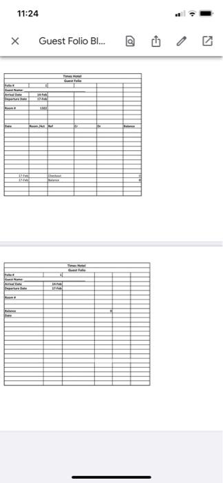 11:23 x Guest Folio 2.... ra Managing Front Office | Chegg.com