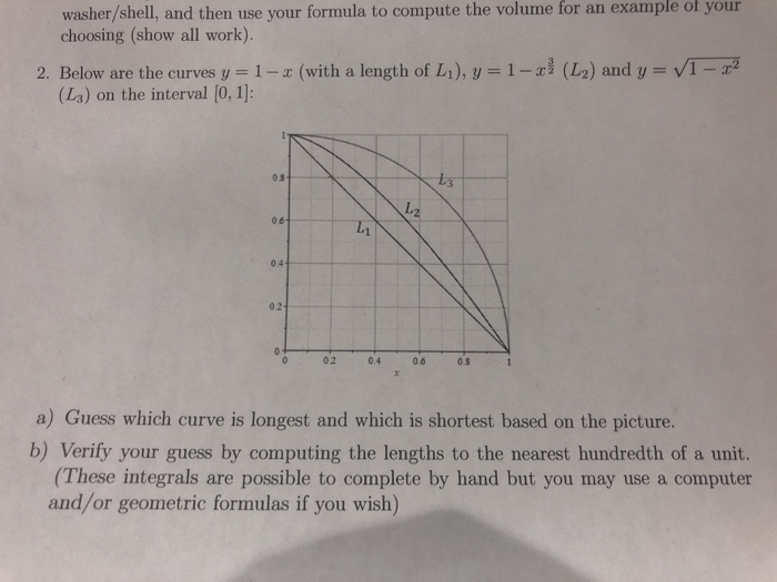 Solved washer/shell, and then use your formula to compute | Chegg.com