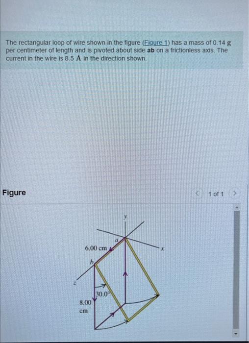 Solved The rectangular loop of wire shown in the figure | Chegg.com