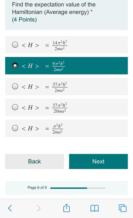 Find The Expectation Value Of The Hamiltonian