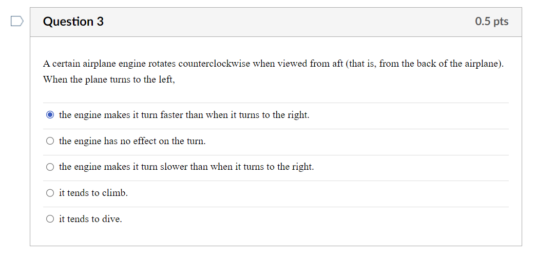 Solved A certain airplane engine rotates counterclockwise | Chegg.com