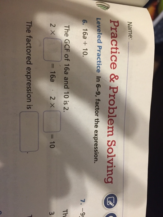 Solved Name: Practice & Problem Solving @ Leveled Practice | Chegg.com