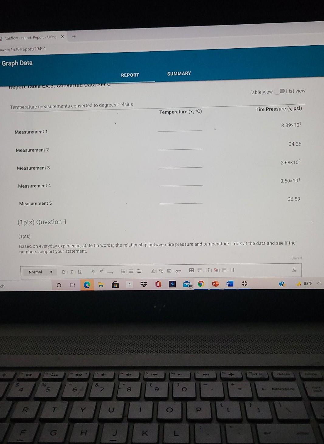 Solved + Labllow report. Report - Using X | Chegg.com