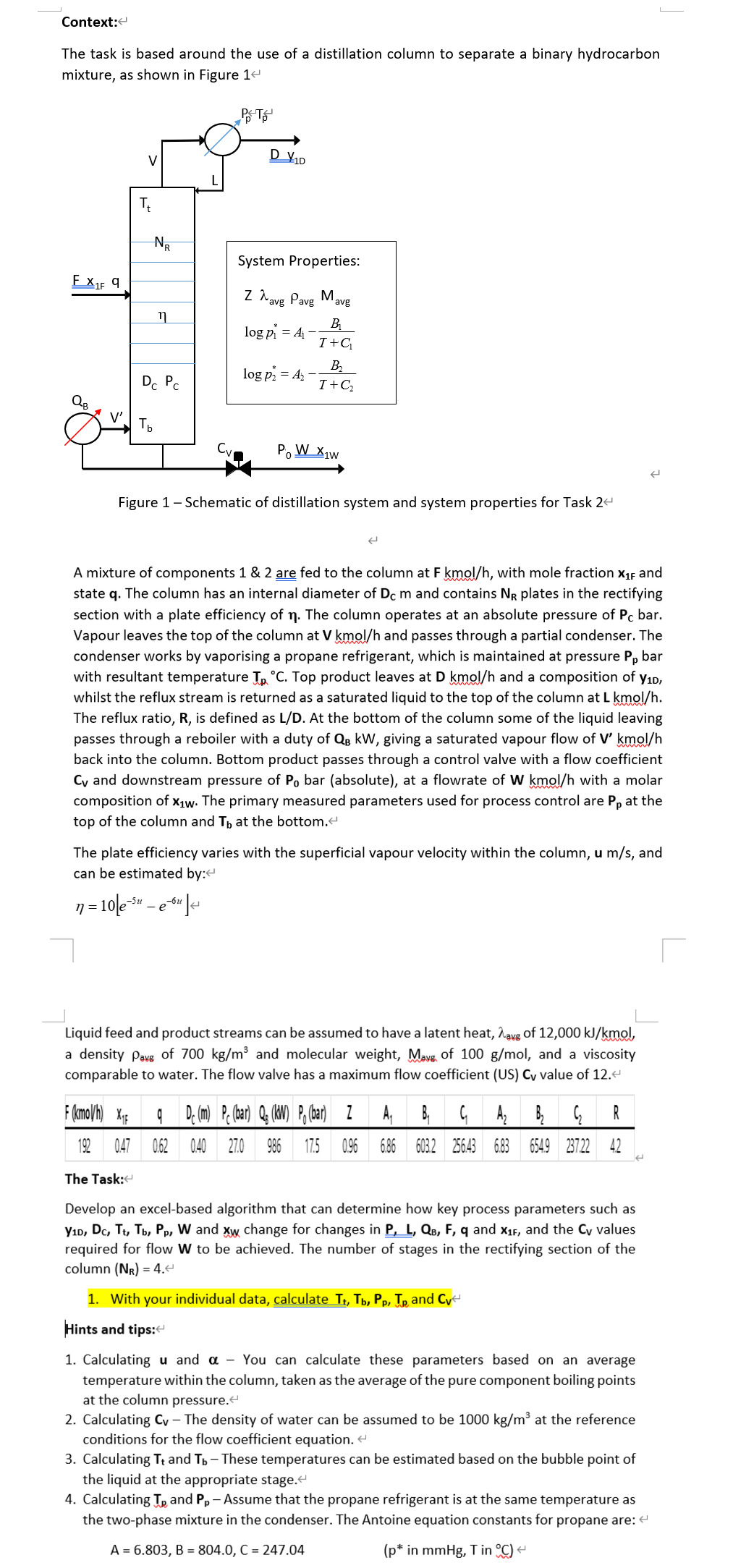 Solved Context:The task is based around the use of a | Chegg.com
