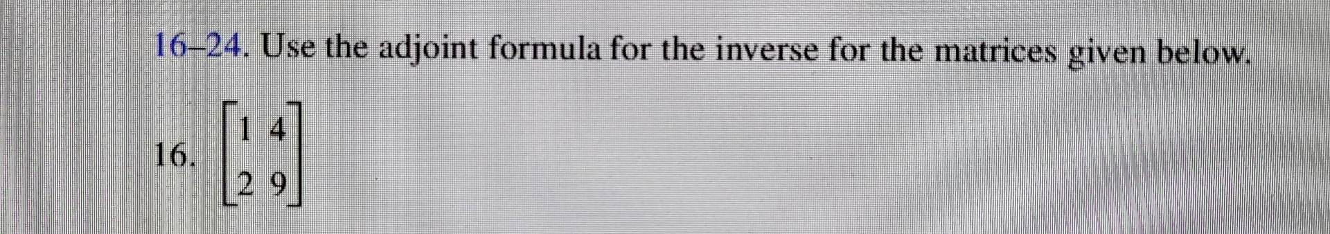 Solved 1-7. For each of the following matrices A determine | Chegg.com
