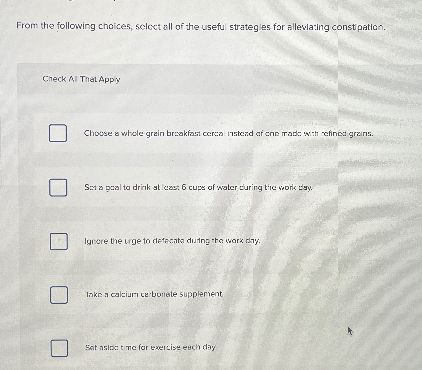 Solved From the following choices, select all of the useful | Chegg.com