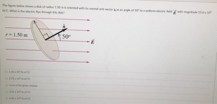Solved The figure below shows a disk of radius 1.50 m is | Chegg.com