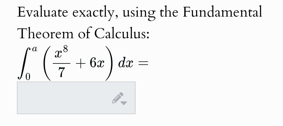 Solved Evaluate exactly, using the Fundamental Theorem of | Chegg.com