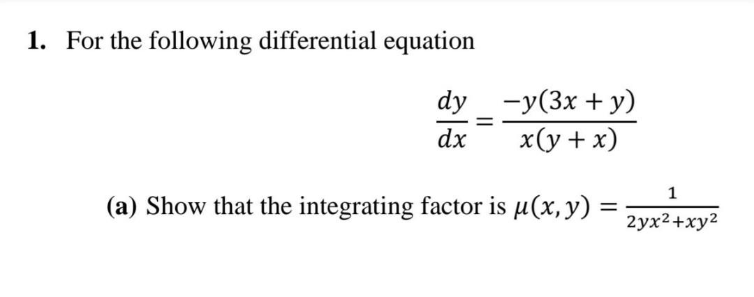 Solved please solve section a without using partial diff | Chegg.com