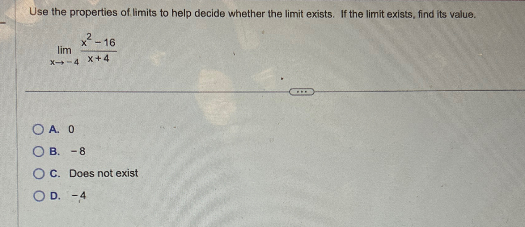 Solved Use the properties of limits to help decide whether | Chegg.com