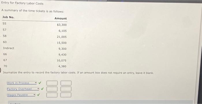 Solved Entry for Issuing Materials Materials issued are as | Chegg.com