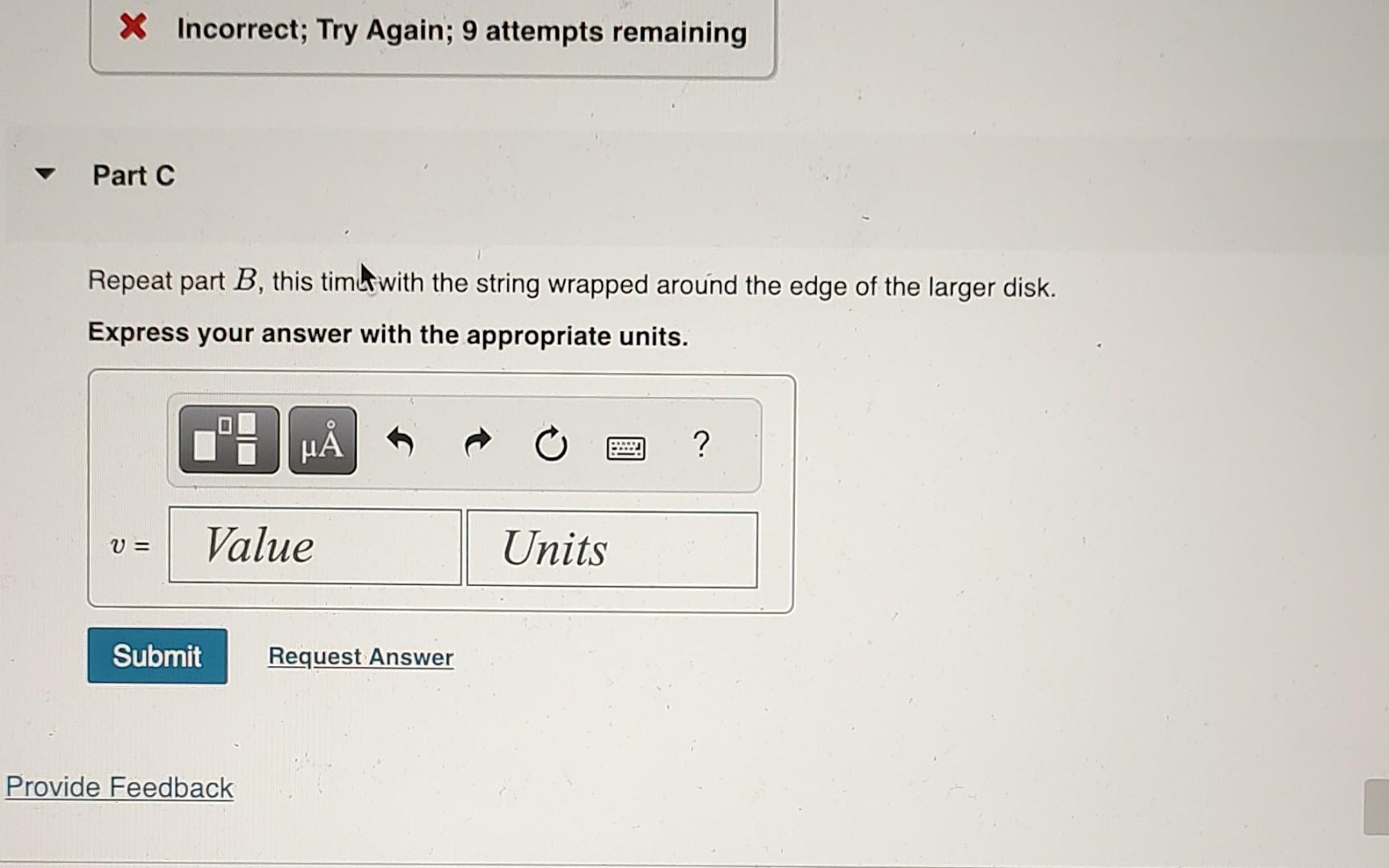 Solved A light string is wrapped around the edge of the | Chegg.com