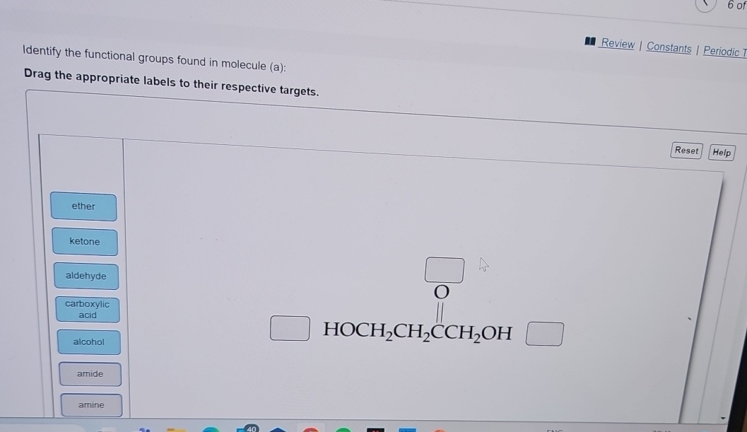 Solved 6 ﻿ofReview / ﻿Constants / ﻿Periodic TIdentify the | Chegg.com