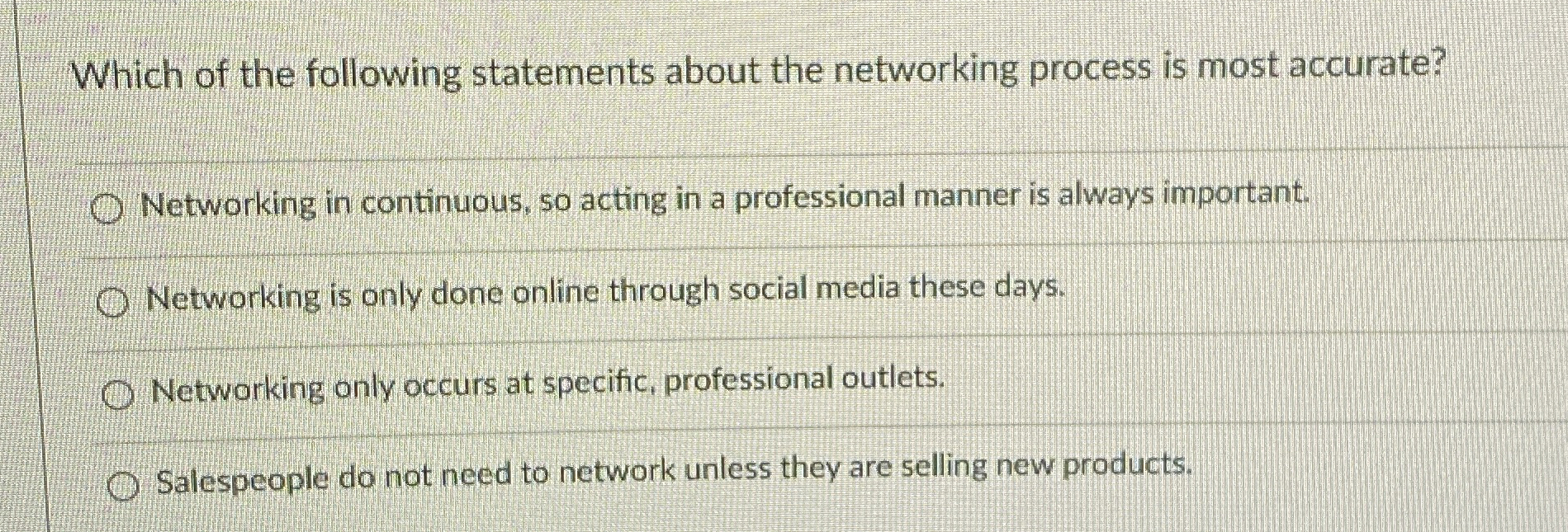 Solved Which of the following statements about the | Chegg.com