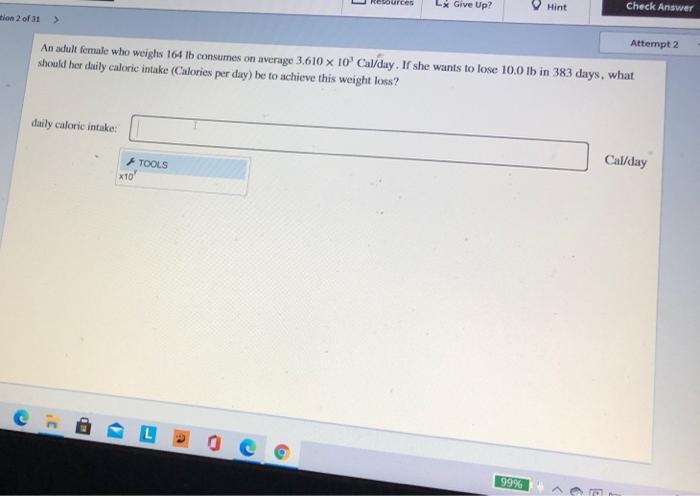 Solved esources Give Up? Hint Check Answer tion 2 of 31 > | Chegg.com