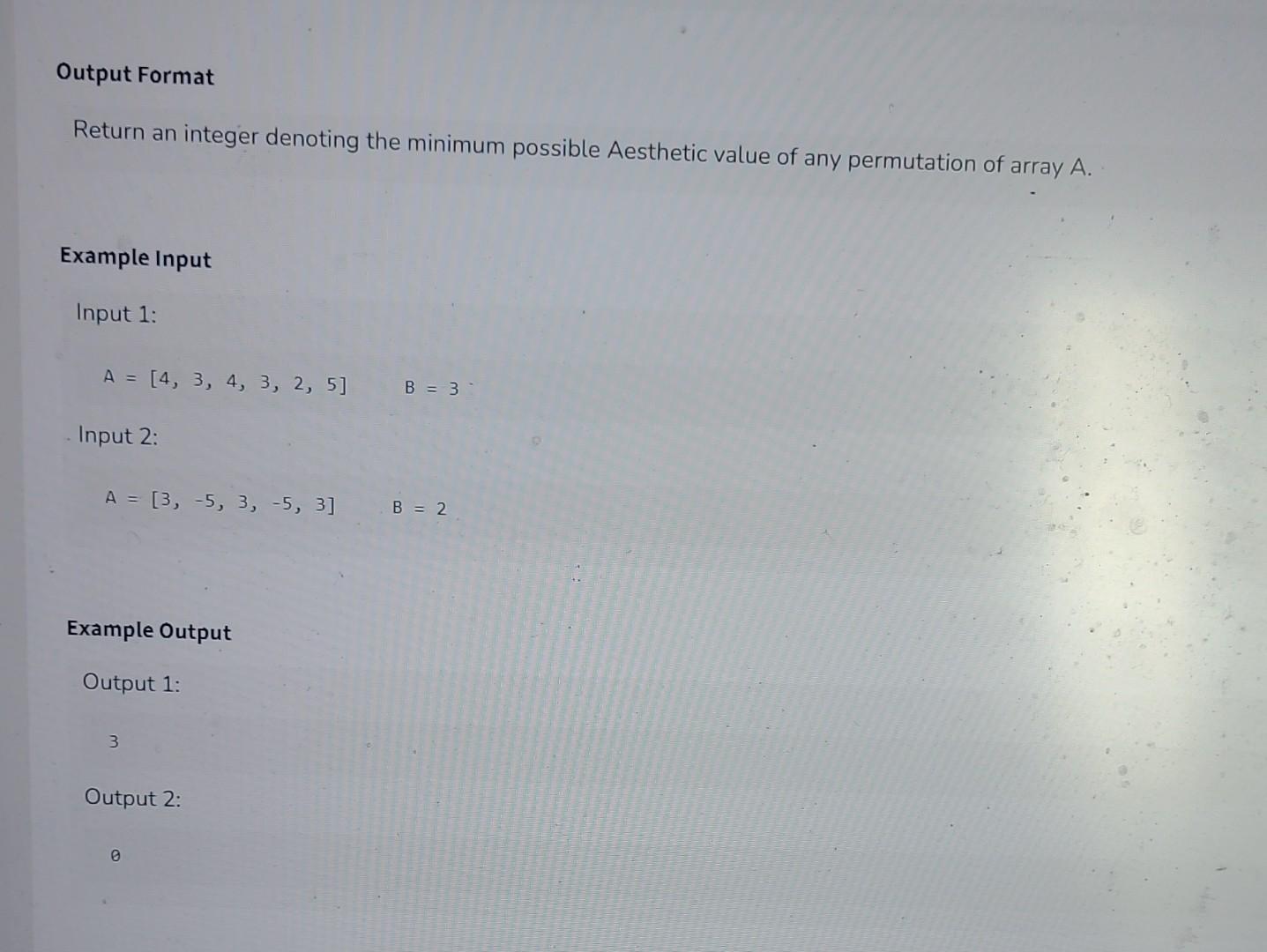 Solved Problem Description Mr Hola has an array A of size N | Chegg.com