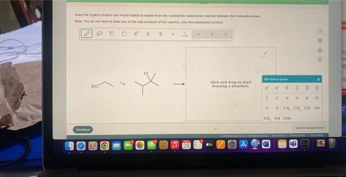 Solved Draw the organic product you would expect to isolate | Chegg.com