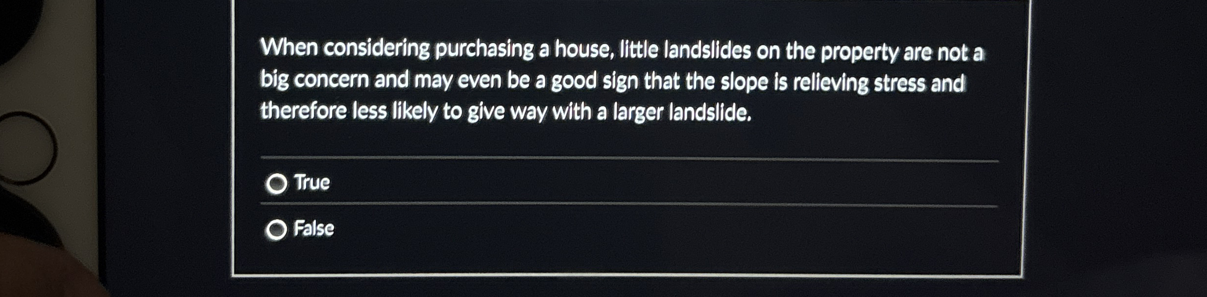 Solved When considering purchasing a house, little | Chegg.com