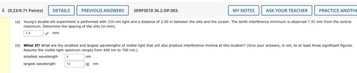 Solved maximum. Determine the spacing of the shits (in mm). | Chegg.com