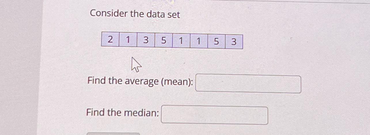 Solved Consider the data set\table[[2,1,3,5,1,1,5,3]]Find | Chegg.com