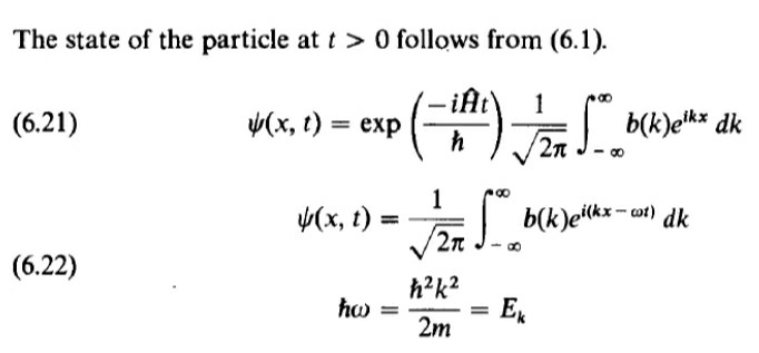 Solved Free-Particle Propagator Next we turn to the | Chegg.com