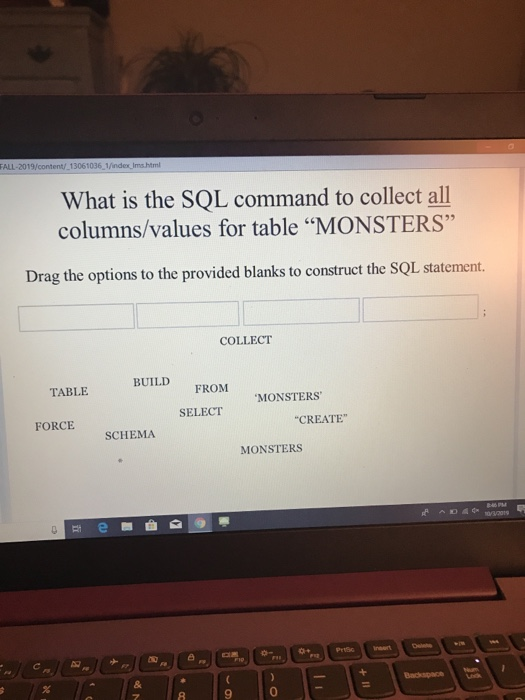 Solved 25-CH-ALL 201 1 061015 / Construct the correct SQL | Chegg.com