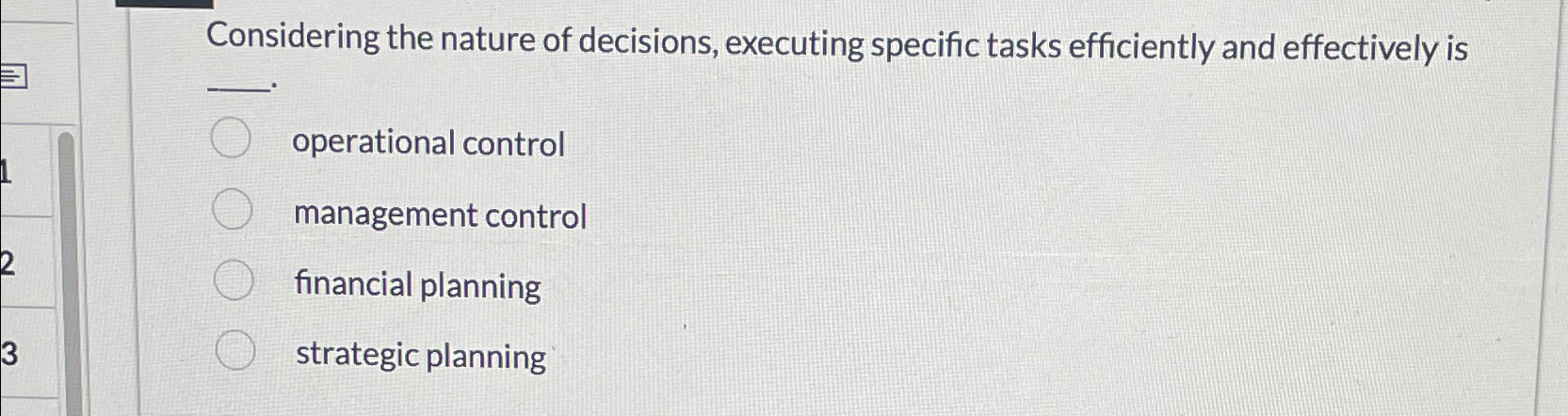 Solved Considering the nature of decisions, executing | Chegg.com