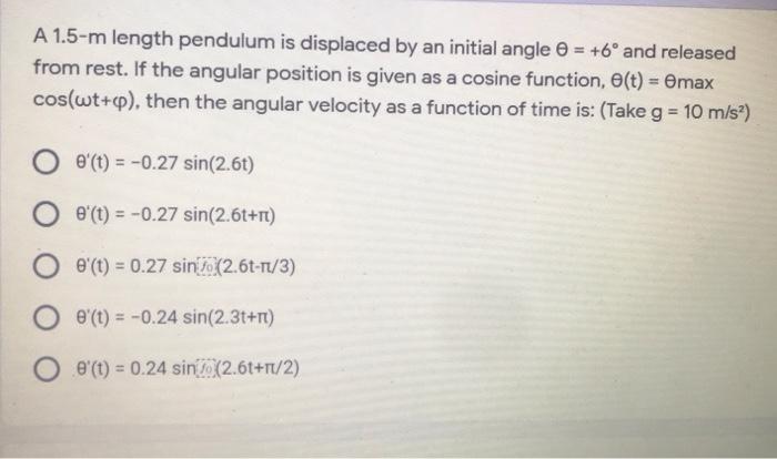 Solved If the amplitude of a system moving in simple | Chegg.com