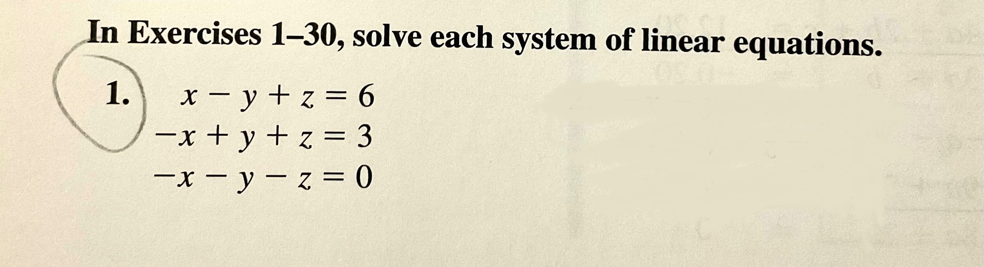 Solved In Exercises 1-30, ﻿solve each system of linear | Chegg.com
