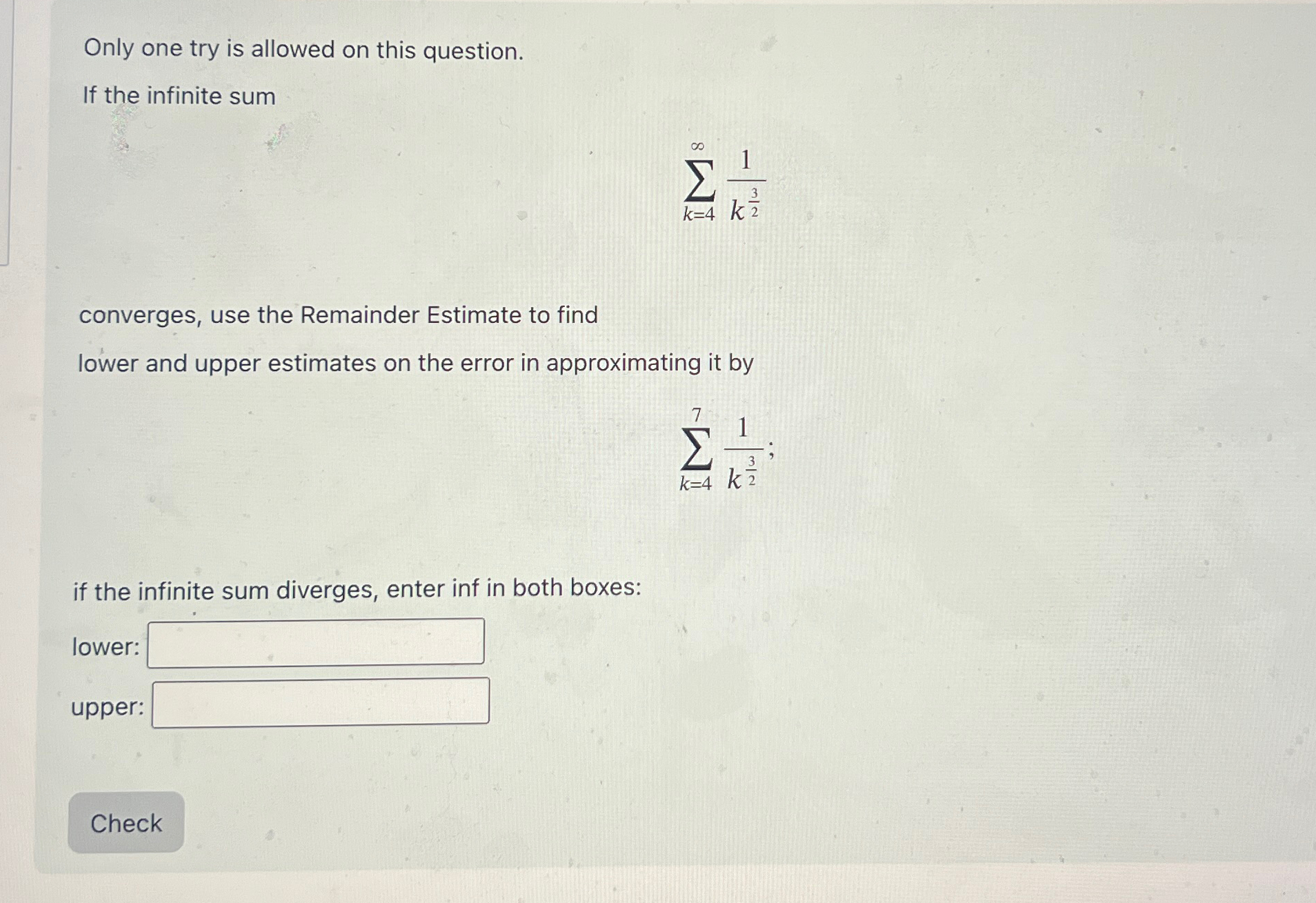 Solved Only one try is allowed on this question.If the | Chegg.com