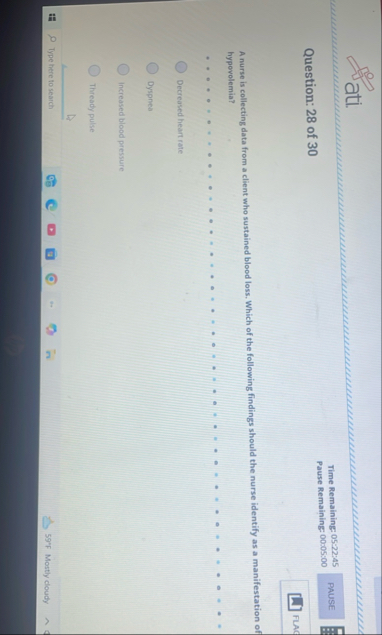 Solved Time Remaining: 05:22:45Pause Remaining: | Chegg.com