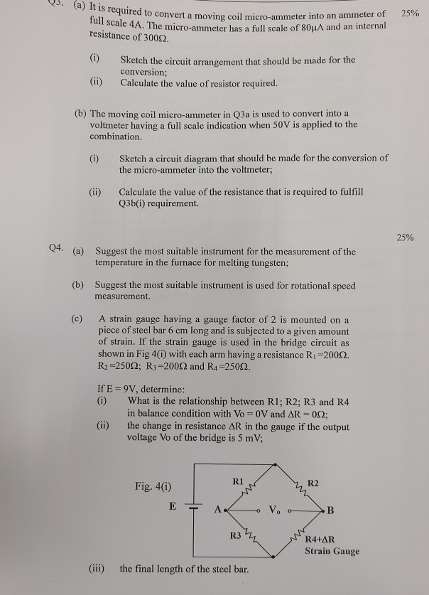 Solved (a) It is required to convert a moving coil | Chegg.com
