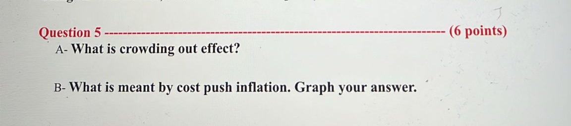 Solved Question 5 q,A- ﻿What is crowding out effect?(6 | Chegg.com