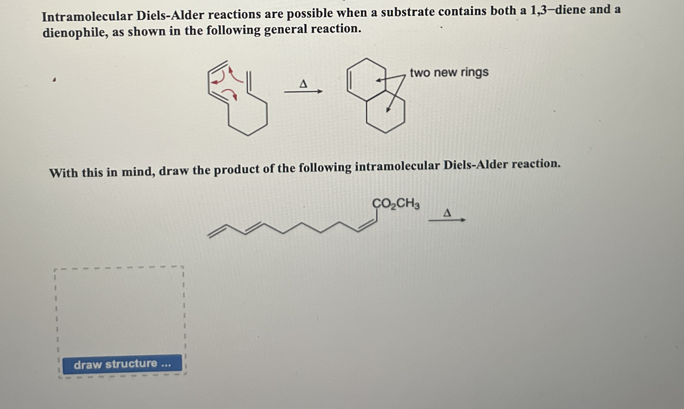 Solved Intramolecular Diels-Alder reactions are possible | Chegg.com