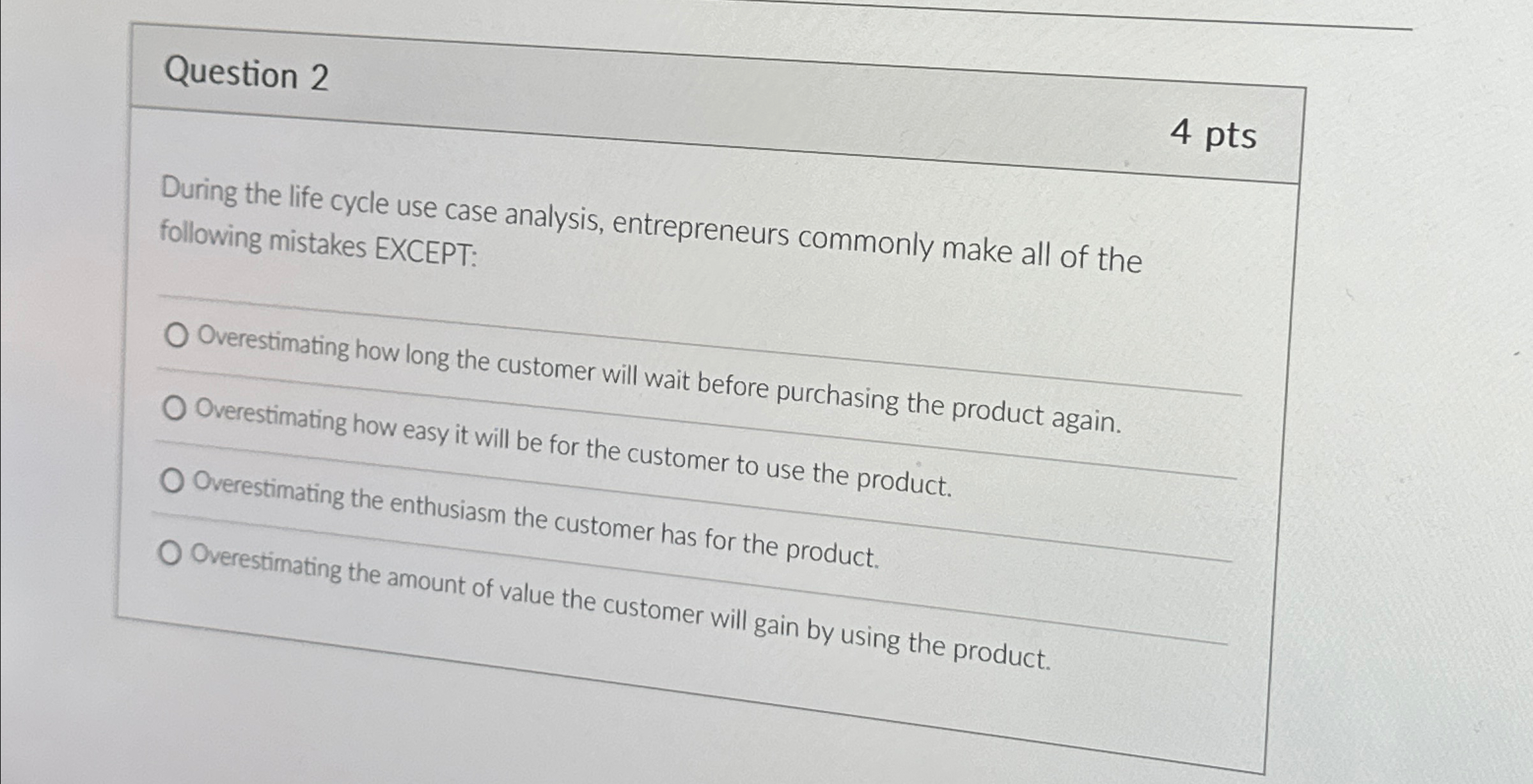 Solved Question 24 ﻿ptsDuring the life cycle use case | Chegg.com