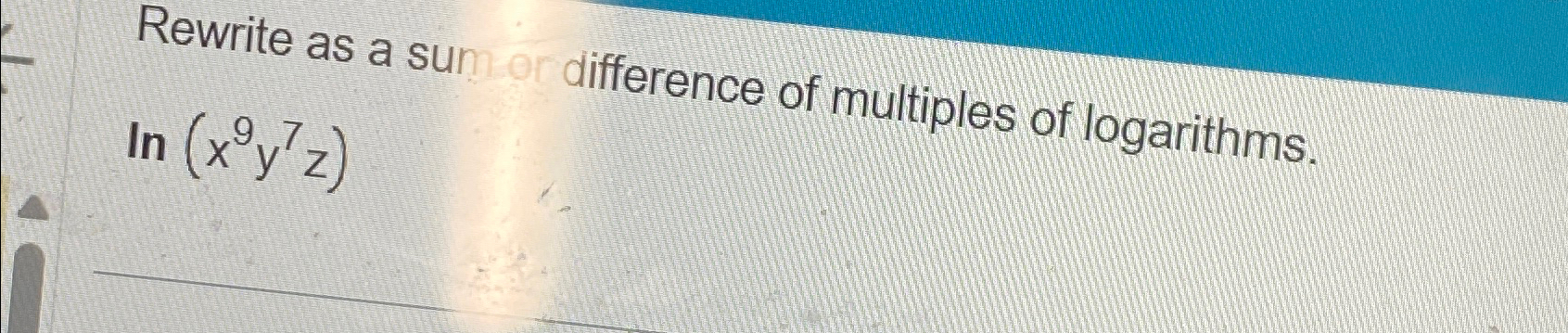 Solved Rewrite as a sum difference of multiples of | Chegg.com