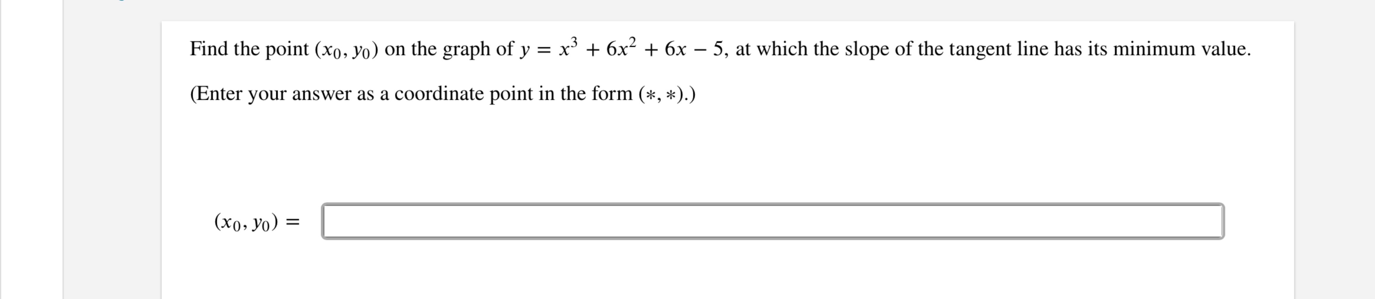 Solved Find the point (x0,y0) ﻿on the graph of | Chegg.com