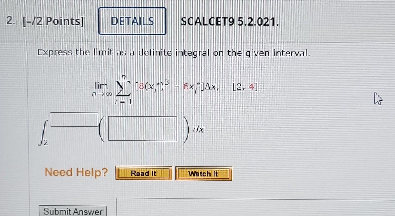 Solved -/3 Points] SCALCET9 5.2.005. The graph of a function | Chegg.com