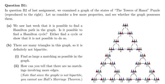 Solved Question B1: In question B2 of last assignment, we | Chegg.com