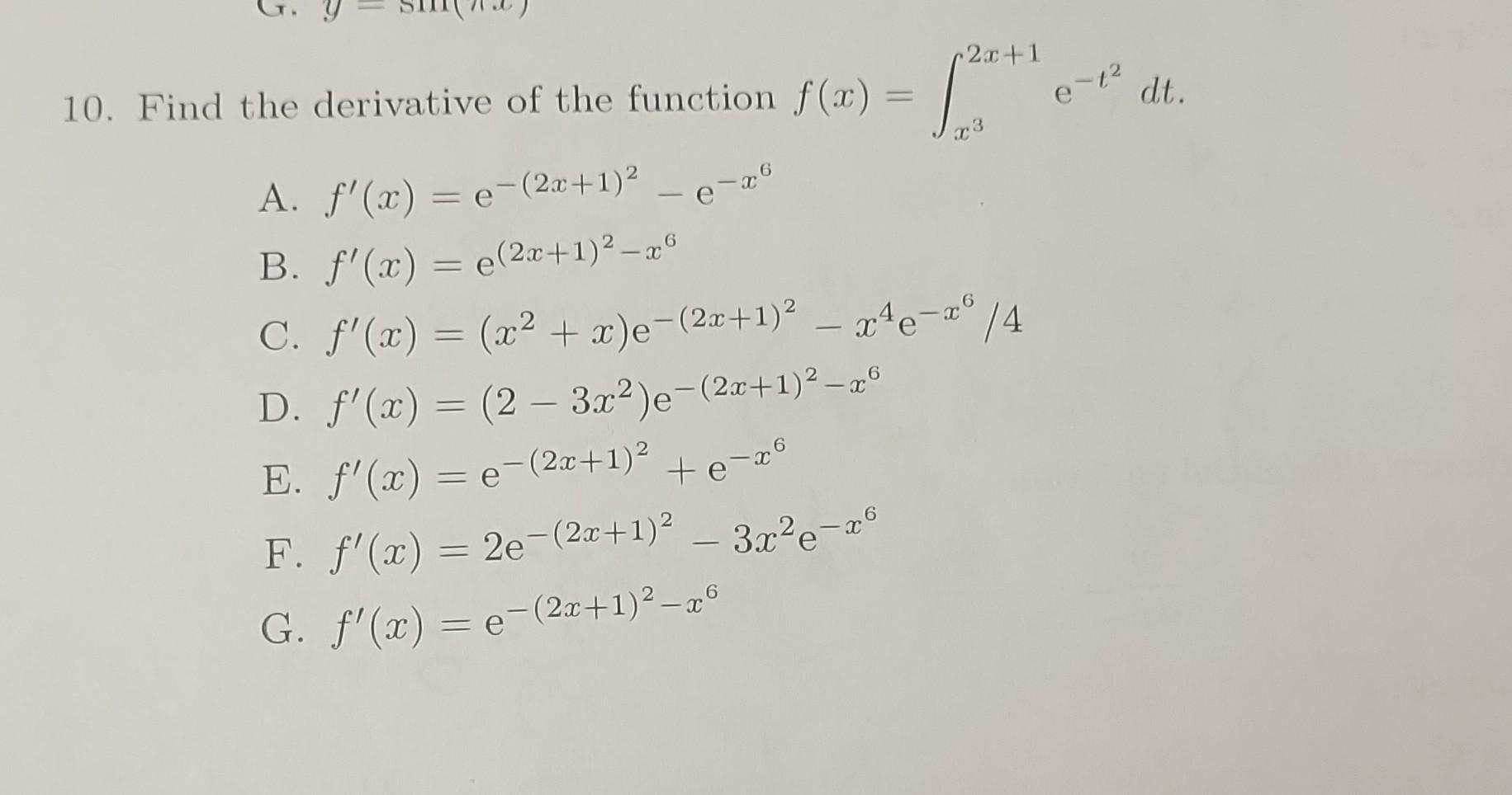Solved ind the derivative of the function | Chegg.com