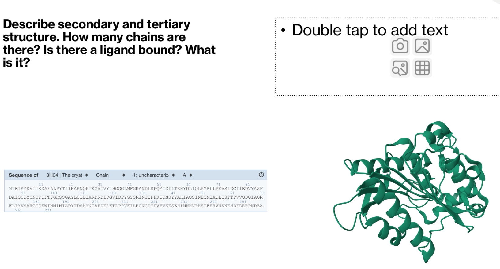 Solved Describe secondary and tertiary structure. How many | Chegg.com